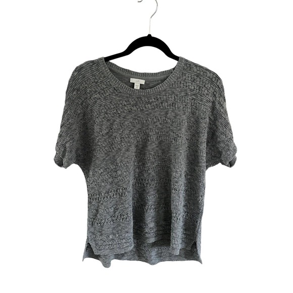 J. Jill | Sweaters | J Jill Short Sleeve Textured Sweater Bluestone ...